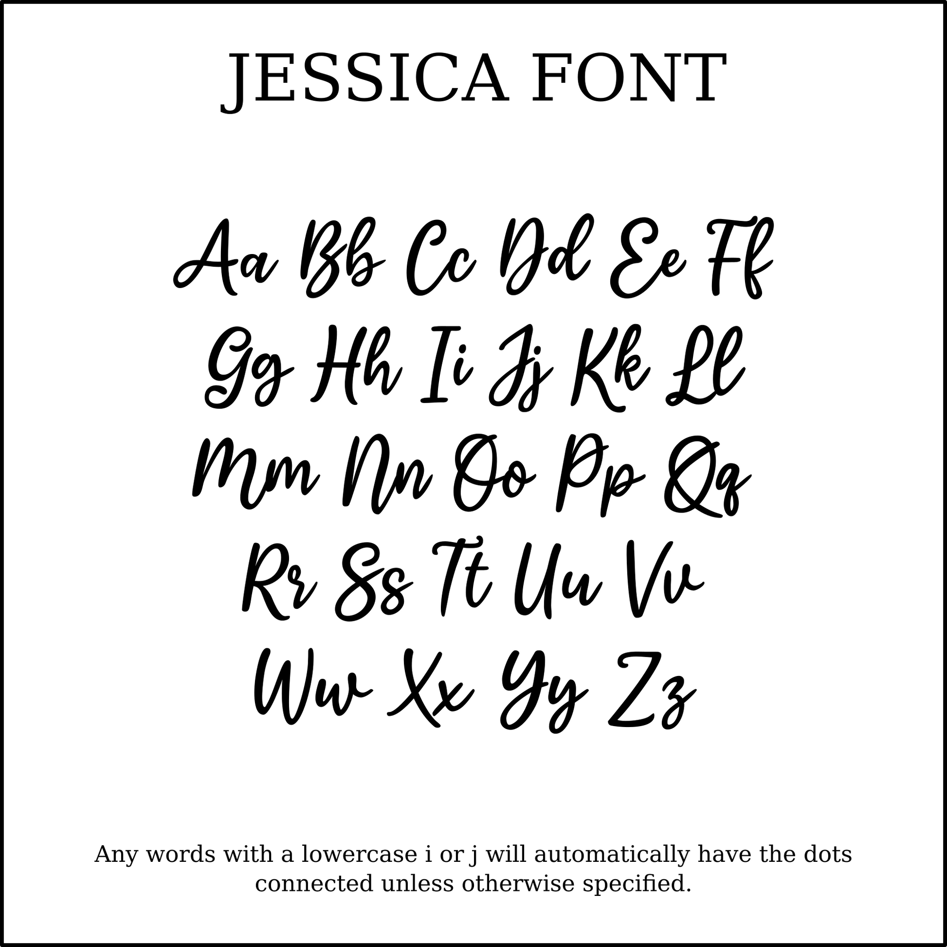 Jessica In Cursive